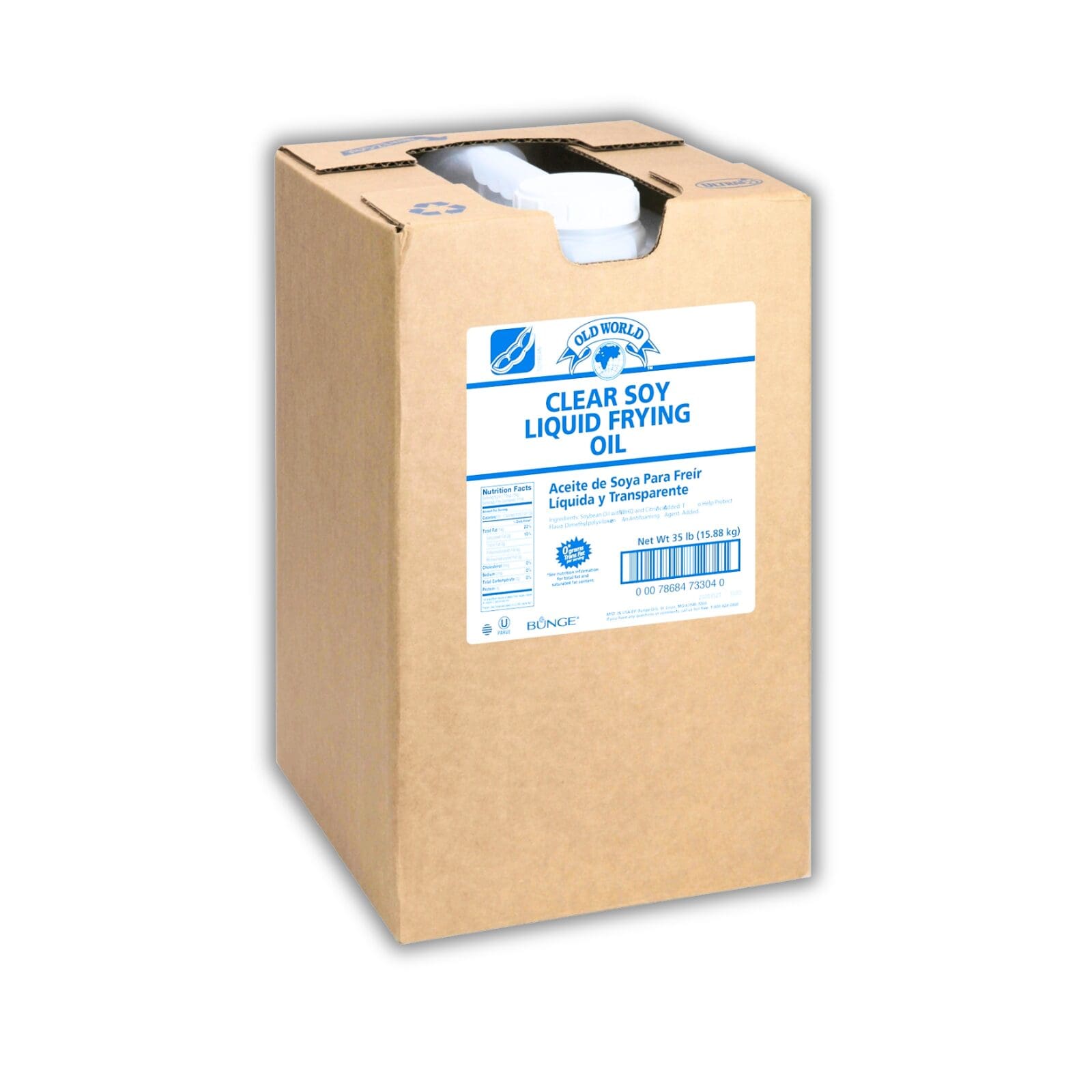 Old world clear soy frying oil 35 lb CTN Excellence Food Trading