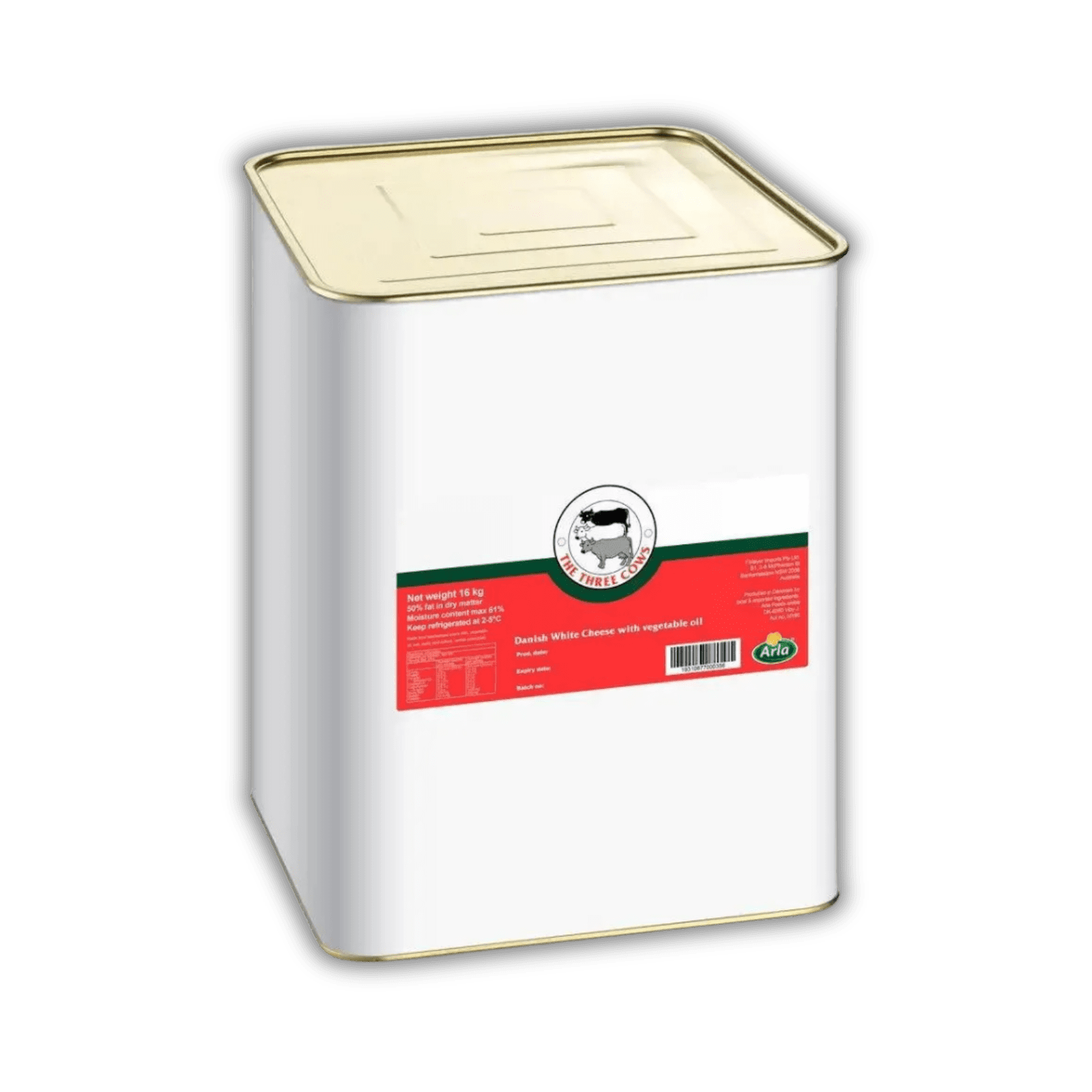 3 Cows feta Cheese 16kg Net Weight: 16kg Rich, creamy texture with a ...