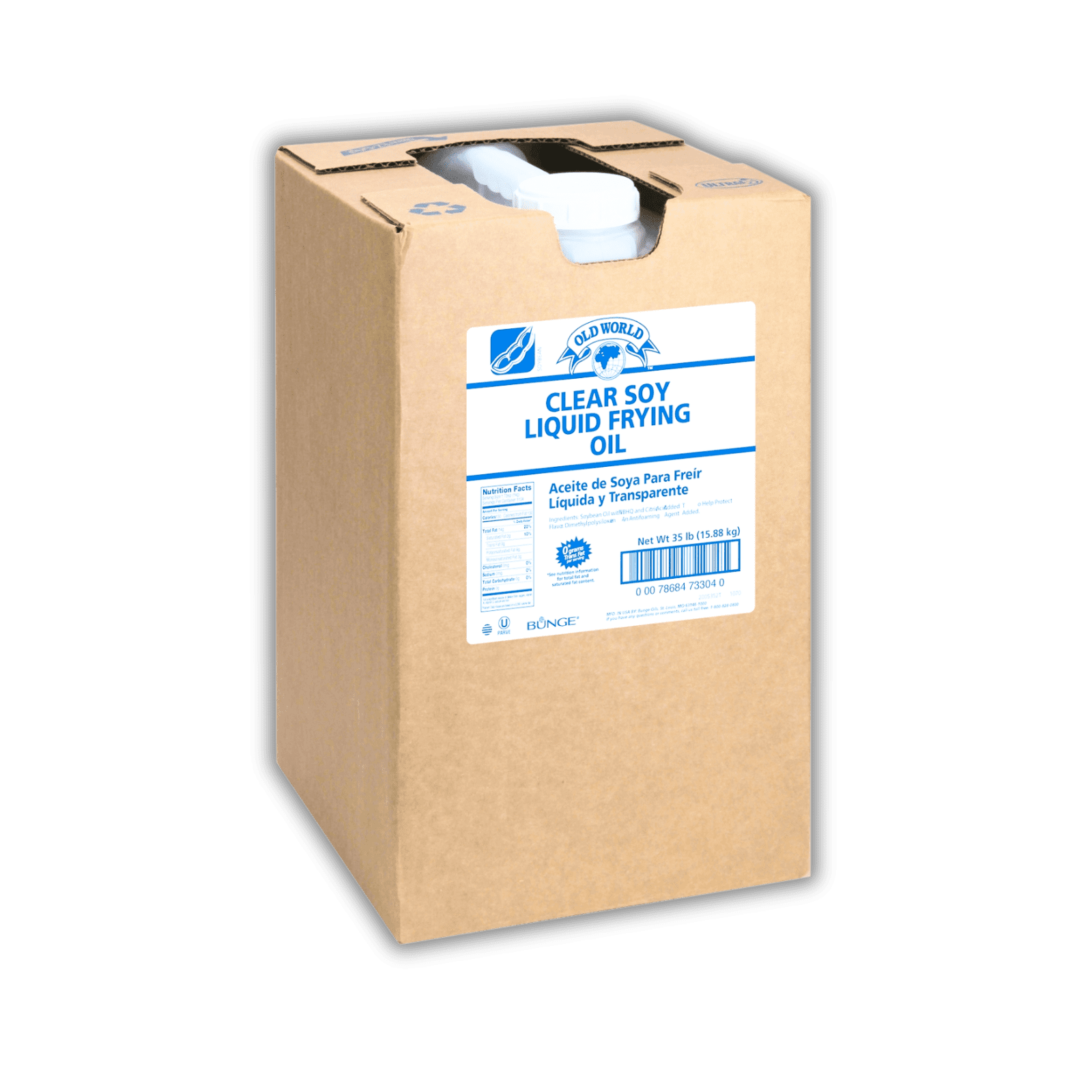 Old world clear soy frying oil 35 lb CTN Excellence Food Trading
