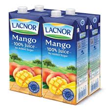 LACNOR MANGO JUICE 1L Refreshing mango flavored fruit juice Made from ...